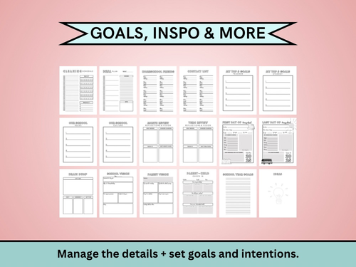 Homeschool Planner Printable 2024-2025 | Teaching Resources