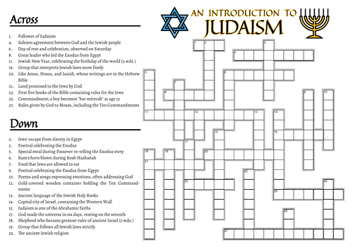 Judaism Reading Comprehension | Teaching Resources