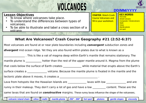 L2.1.3 - Volcanoes - IGCSE Geography | Teaching Resources L2.1.3 - Volcanoes - IGCSE Geography | Teaching Resources