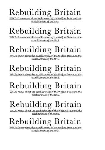 Y6 History - Modern Britain | Teaching Resources Y6 History - Modern Britain | Teaching Resources