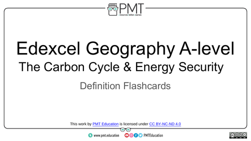 Edexcel A Level Geography Carbon EQ2 Lessons | Teaching Resources