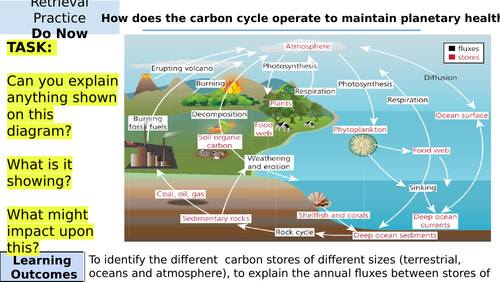 Edexcel A Level Geography Carbon Lessons and Revision | Teaching Resources