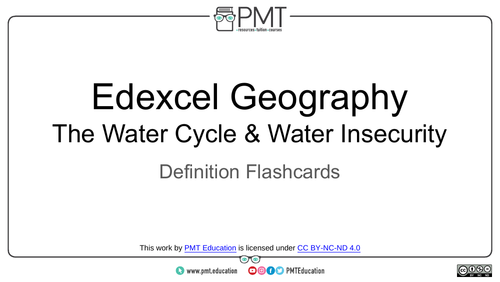 Edexcel A Level Geography Carbon & Water Revision Pack | Teaching Resources