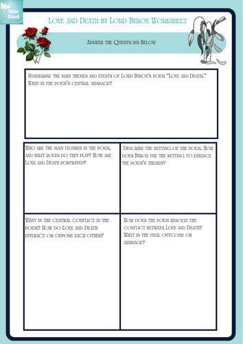 Lord Byron Poetry Resource Bundle | Teaching Resources