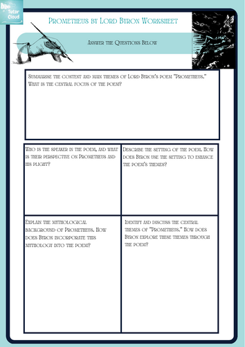 Lord Byron Poetry Resource Bundle | Teaching Resources