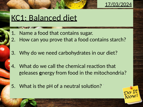 KS3 Digestion (diet & digestive system) | Teaching Resources