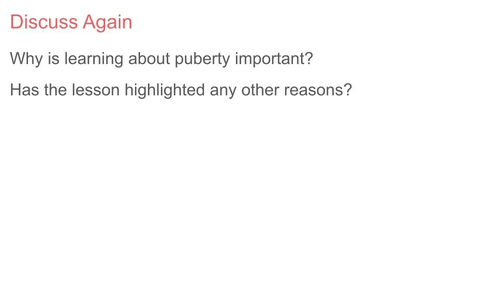 Puberty Pshe Teaching Resources