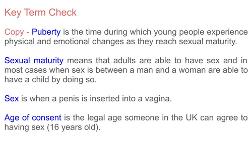 Puberty PSHE | Teaching Resources