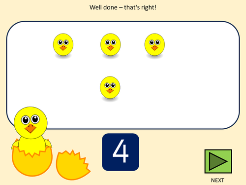 Easter Chicks Subitising 1 to 5 | Teaching Resources