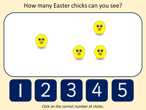 Easter Chicks Subitising 1 to 5 | Teaching Resources