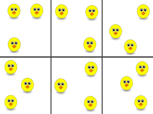 Easter Chicks Subitising 1 to 5 | Teaching Resources