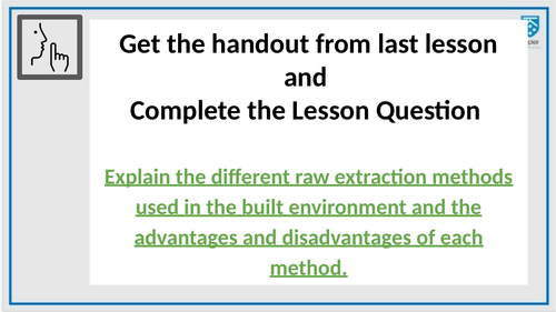 Eduqas Construction AC1.2 The built environment life cycle | Teaching ...