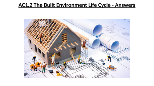 Eduqas Construction AC1.2 The built environment life cycle | Teaching ...