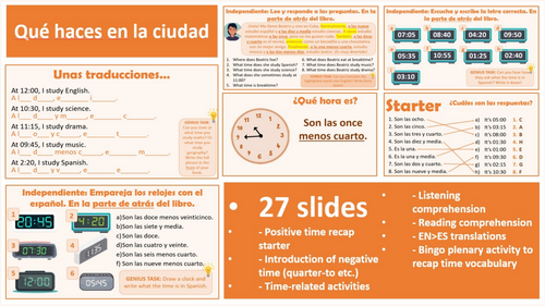 Viva 1, Module 5.2 - Qué haces en la ciudad | Teaching Resources