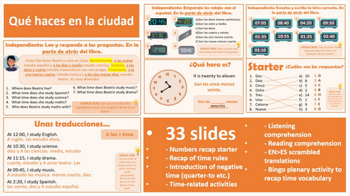Viva 1, Module 5.2 - Qué haces en la ciudad | Teaching Resources