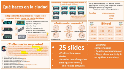 Viva 1, Module 5.2 - Qué haces en la ciudad | Teaching Resources