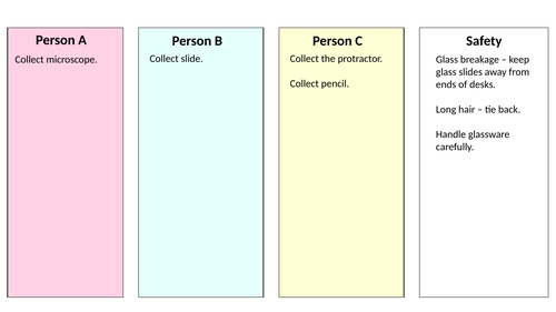 Practical checklist - Microscope practical (animal/plant cell ...