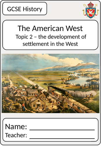 GCSE History Edexcel American West, key topic 2 work booklet | Teaching ...