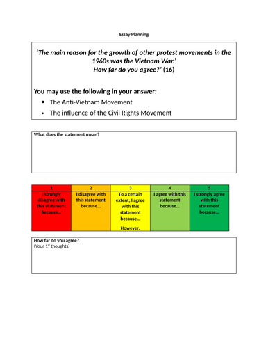 Vietnam War Essay Planning – Civil Rights in the USA,1945-74 – Part 4 ...