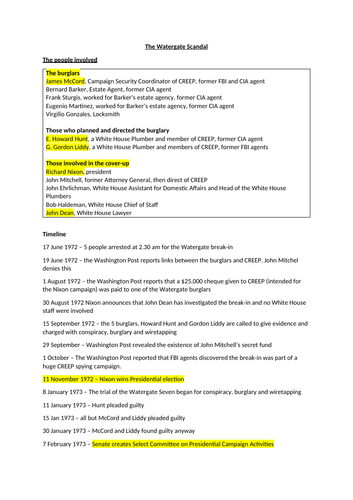 Watergate L2 – Civil Rights in the USA,1945-74 – Part 5 - IGCSE History ...