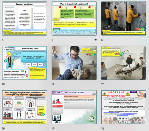 Christianity and Punishment Religious Education Lesson | Teaching Resources