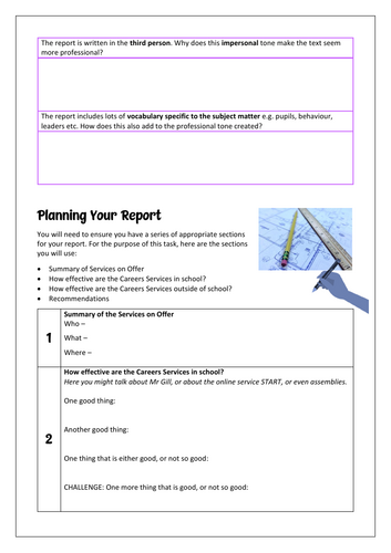 Report Writing Guide (Eduqas Component 2, Section B) - 6 of 7 ...