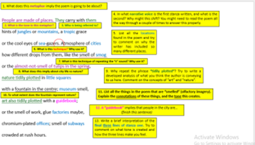 Where I Come From by Elizabeth Brewster - Full Lesson Activities - CIE ...