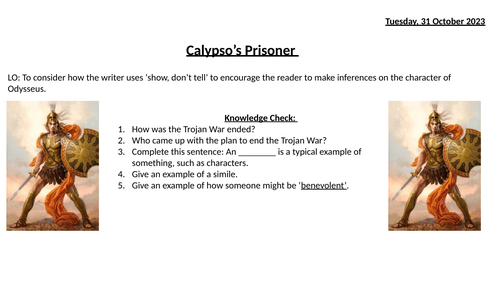 The Odyssey Creative Writing Scheme of Work | Teaching Resources