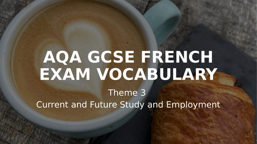 AQA GCSE French Theme 3 Revision | Teaching Resources