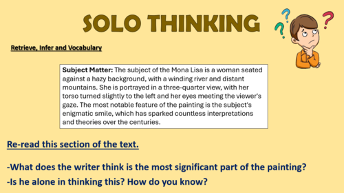 The Mona Lisa - Whole Class Reading Comprehension Lesson! | Teaching ...