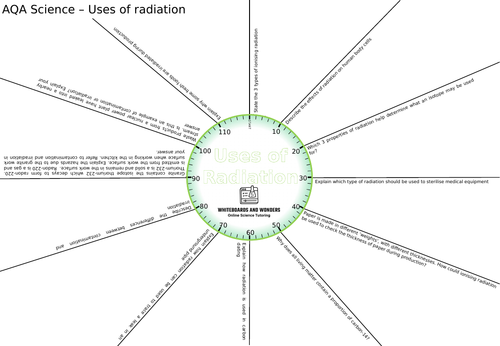AQA - Atomic Structure - Uses of radiation | Teaching Resources