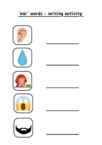 Phonics - 'ear' trigraph. | Teaching Resources