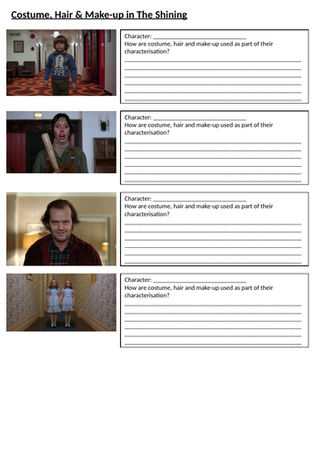 EDUQAS Film Studies - Introduction to Mise en Scene SOW | Teaching ...