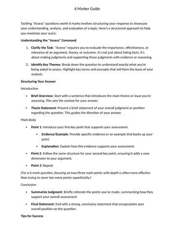 Geography Edexcel IGCSE Exam Technique Guide/ Revision Pack | Teaching ...