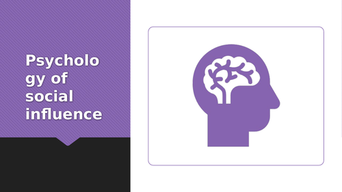 KS3 Psychology of social influence powerpoint | Teaching Resources