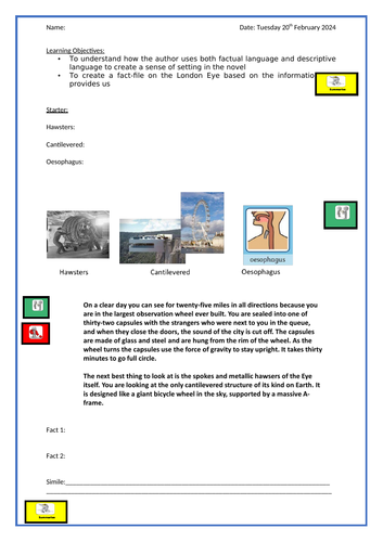 The London Eye Mystery - Full Scheme | Teaching Resources