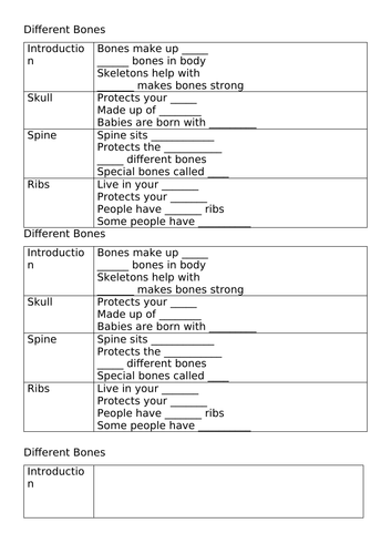 Bones of the Body - PowerPoint and Note Taking | Teaching Resources