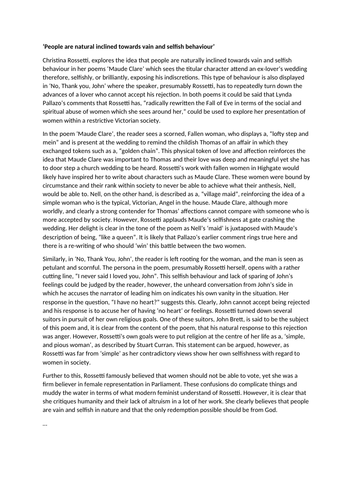 OCR English literature Rossetti | Teaching Resources