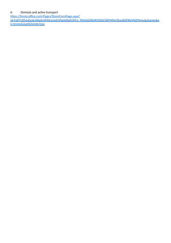 GCSE Forms quiz: Osmosis and active transport | Teaching Resources