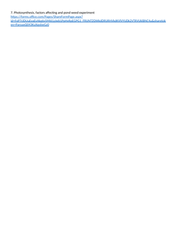 GCSE Forms quiz: Photosynthesis | Teaching Resources