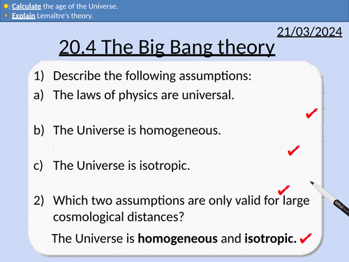 OCR A level Physics: Cosmology (Big Bang) | Teaching Resources