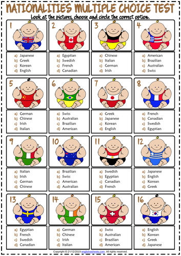 ESL/EAL Bundle: Countries + Nationalities | Teaching Resources