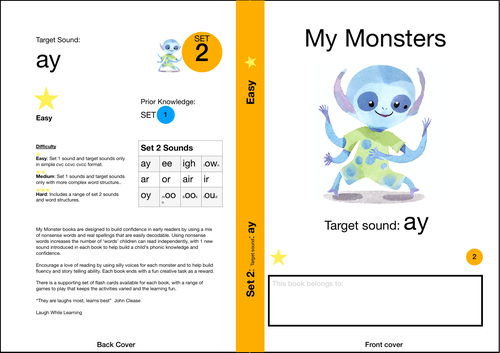 AY. Alien words. A5 Book. Phonics Screening Prep | Teaching Resources