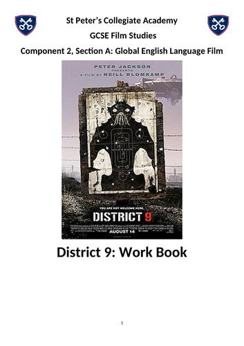 District 9 Film Studies GCSE SOW | Teaching Resources