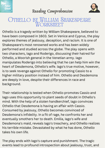 Othello by William Shakespeare Bundle | Teaching Resources