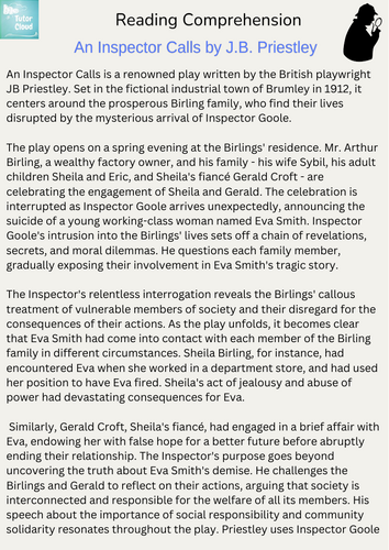 Inspector Calls Resource Bundle | Teaching Resources