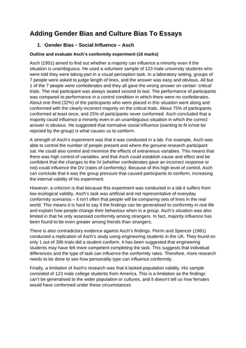 L2: Culture Bias - Issues and Debates - AQA Psychology | Teaching Resources