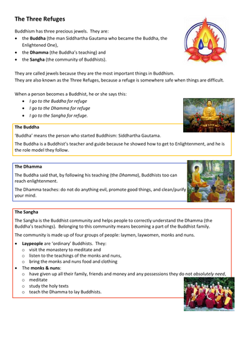 KS3 Buddhism Unit of Work | Teaching Resources