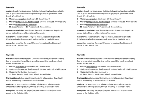 AQA Christian Practices Whole Unit | Teaching Resources