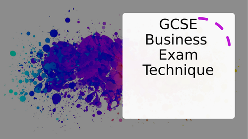 GCSE Business Edexcel Exam Technique | Teaching Resources GCSE Business Edexcel Exam Technique | Teaching Resources